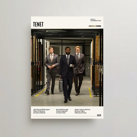 Tenet Poster - Minimalist Filmposter A3 - Tenet Movie Poster - Tenet ...