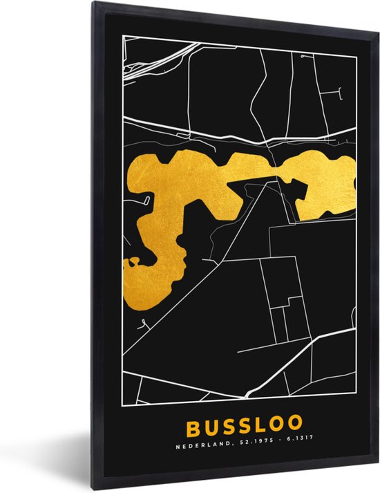 Fotolijst incl. Poster - Kaart - Plattegrond - Stadskaart - Nederland ...