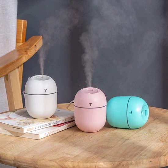 Mini diffuser - luchtbevochtiger - aroma diffuser - essentiële olie - USB... | bol.com