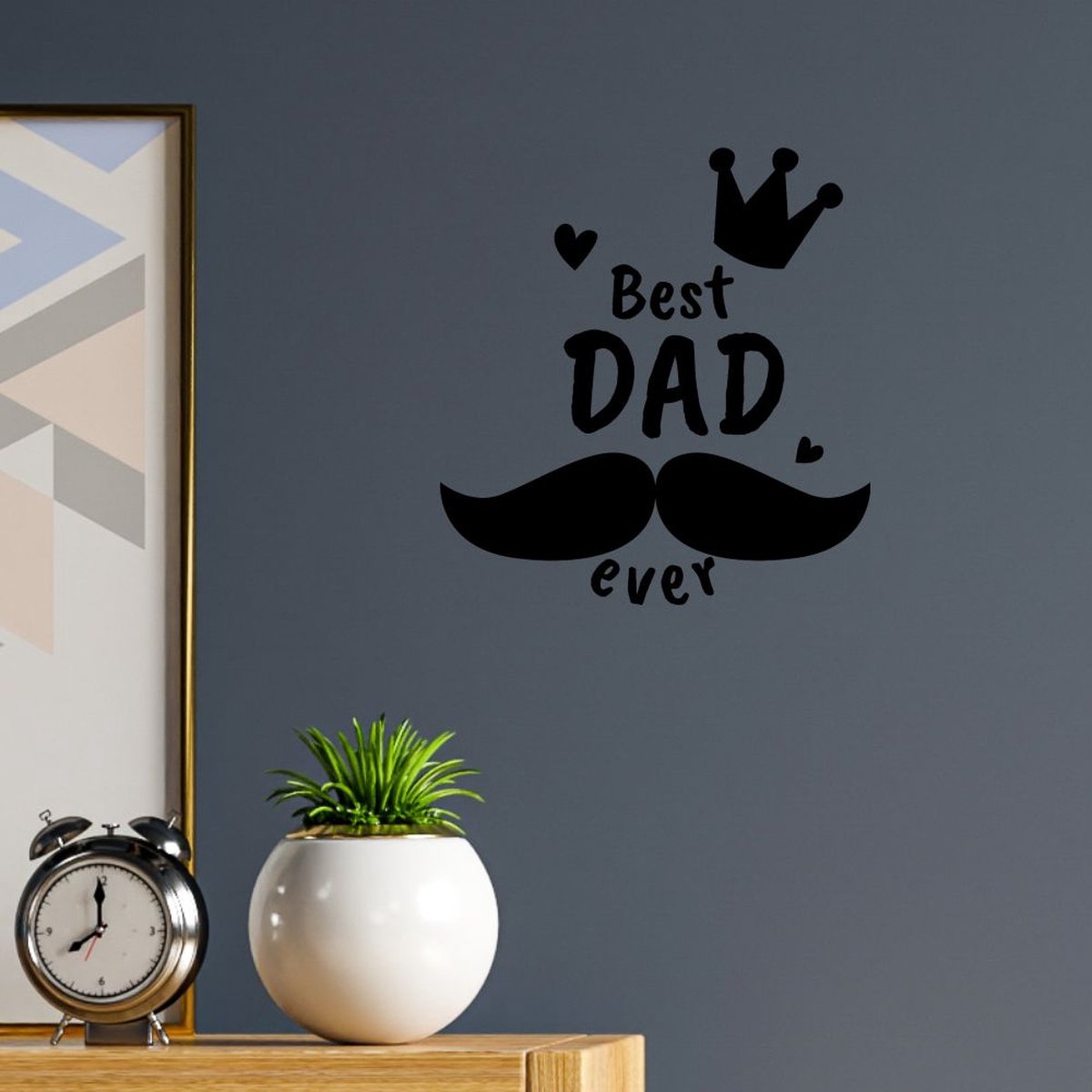 Stickerheld® Sticker Muursticker Best papa de tous les temps | Salle de ...