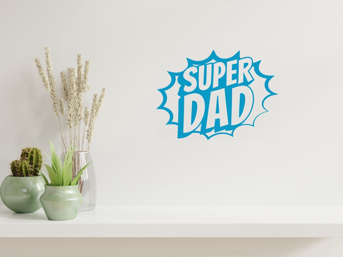 Stickerheld® Sticker Muursticker Super Papa | Salle de séjour | Fête ...