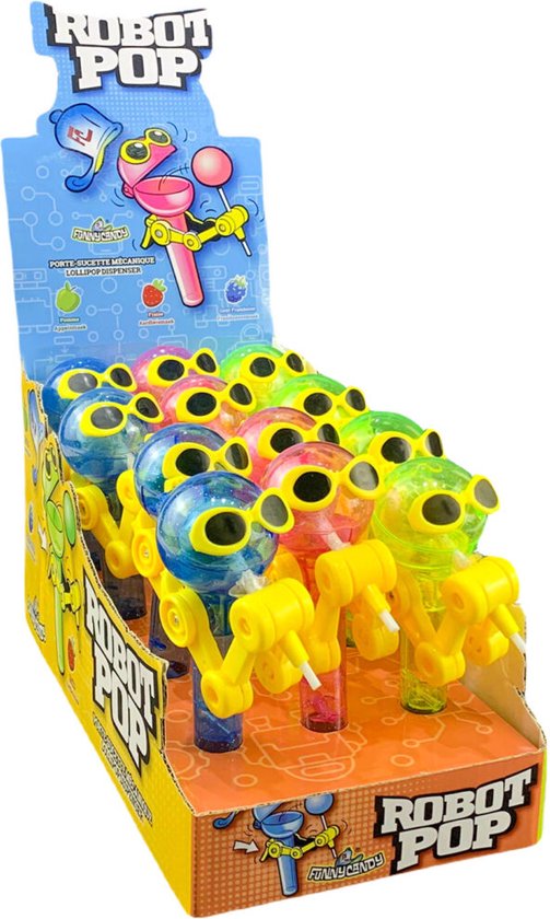 Funny Candy | Robotman Lollipop | 12 x 10 gram | bol