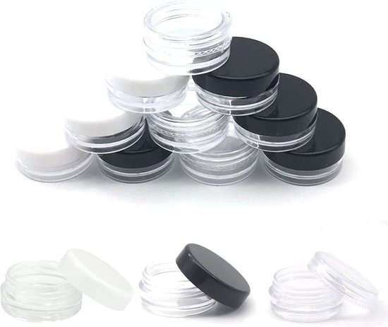 Lege Potjes Voor Cosmetica 200 Stuks - 20 Gram Inhoud Per Pot ...