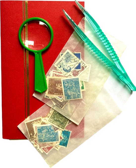 Postzegels verzamelen beginners setje Groen | bol