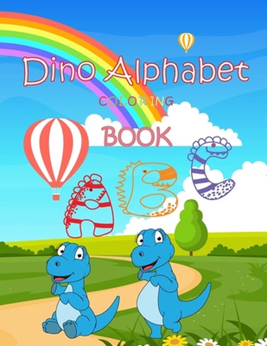 Dino Alphabet Book: Dinosaurs shaped Letters to Color and spike ...