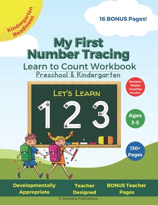 My First Number Tracing Learn to Count Workbook for Preschool & Kindergarten Ages 3-5:... | bol