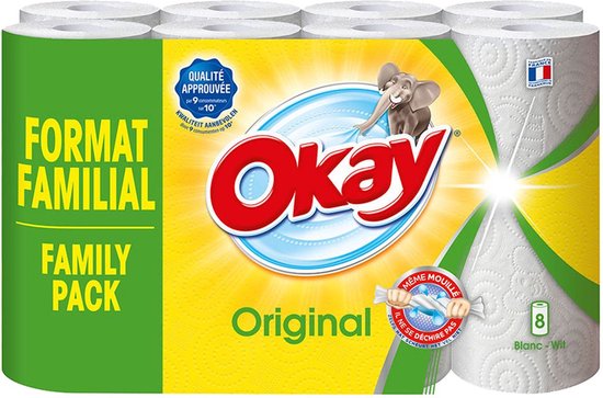 Okay Keukenrol 8 rollen - Keukenpapier | bol