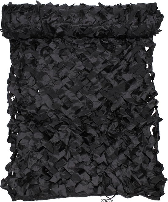 Filet camouflage 3 x 2 m 'Basic' noir avec sac de transport en PVC ...