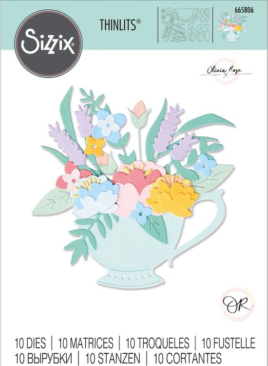 Sizzix Thinlits Snijmal set - Tea time | bol