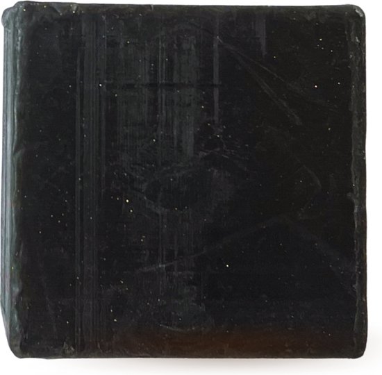 Zwarte zeep met geactiveerde houtskool kristallen - Blok van 40 gram ...