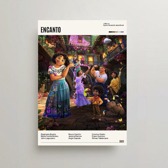 Encanto Poster - Minimalist Filmposter A3 - Encanto Movie Poster ...