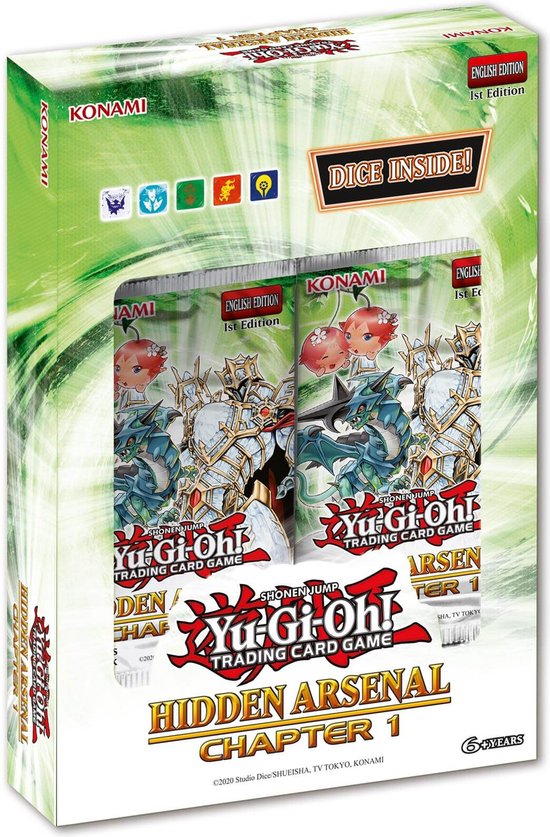 Yu-Gi-Oh! Hidden arsenal chapter 1 incl Dice, 1st edition box | Games | bol.com