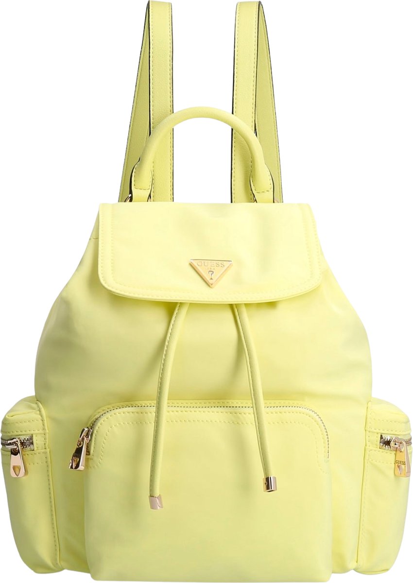 Guess Gemma Dames Rugtas - 10 Liter - Geel | bol.com