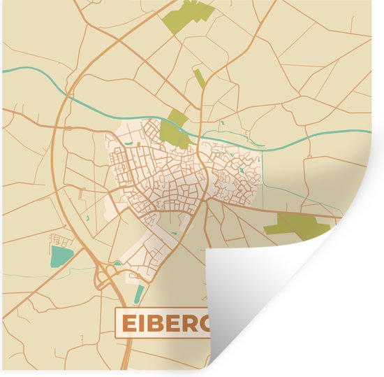 Muurstickers - Sticker Folie - Eibergen - Plattegrond - Kaart ...