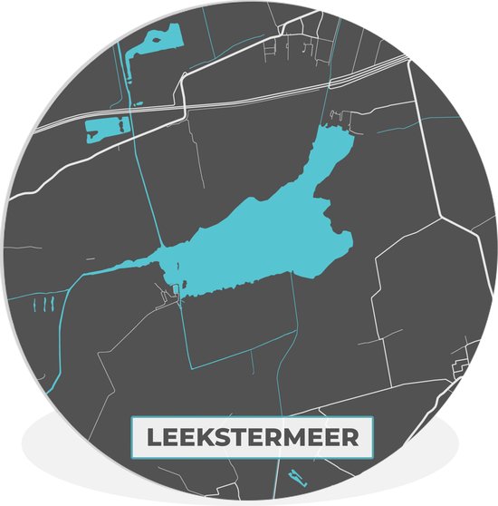 Wall Circle - Wall Circle Indoor - Map - Drenthe - Water - Map - City Map -... | bol.com