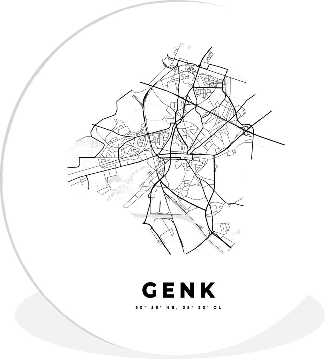 Wall Circle - Wall Circle Inside - België - Genk - City Map - Plan ...