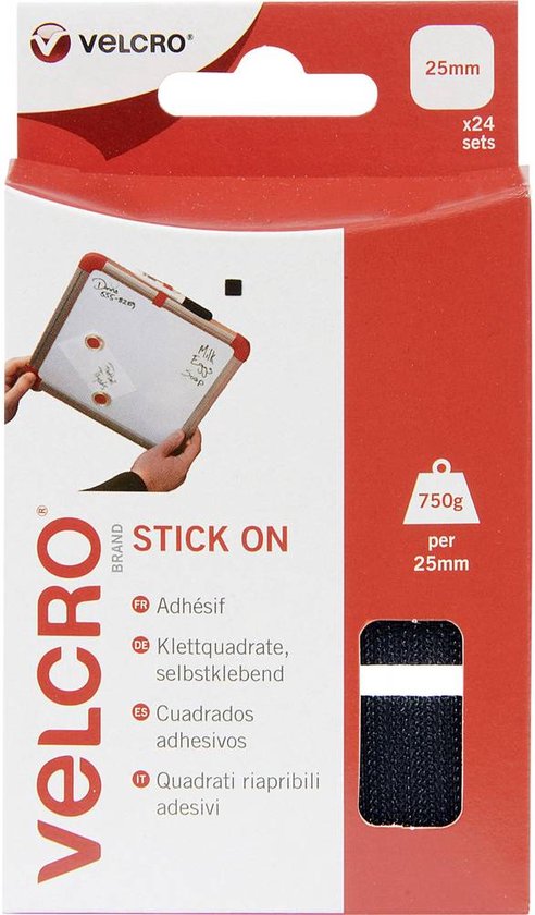 Velcro Vel-Ec60236 Klittenband Vierkanten Om Vast Te Plakken Haak- En ... Velcro Vel-Ec60236 Klittenband Vierkanten Om Vast Te Plakken Haak- En ...