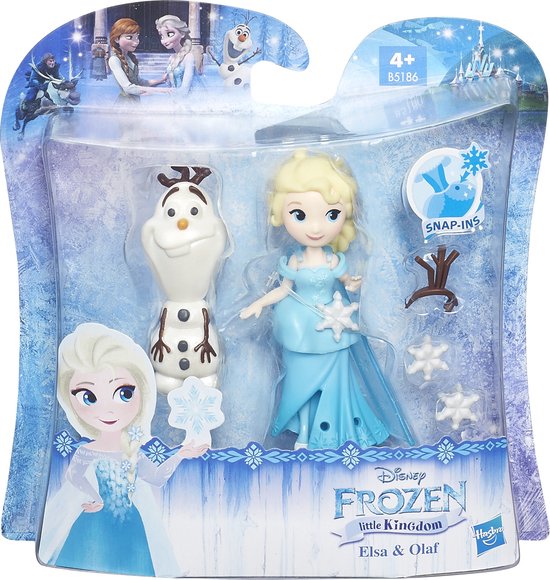 Disney Frozen Elsa en Olaf Little Kingdom - 7 cm groot | bol