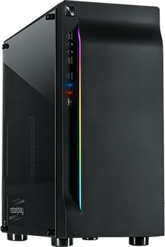 REBELPLAY Game PC - Core i3 - GTX 1650 - 8GB RAM - 500GB M.2 SSD - RGB ...