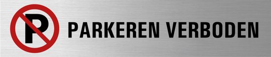 Parkeerverbod bord Bevestiging set voor harde ondergrond | bol