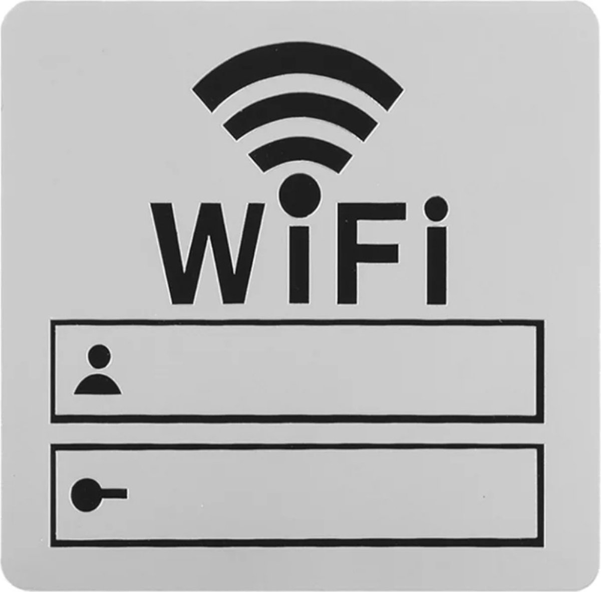 wifi - bordje - voor op de muur - wifi wachtwoord weergeven - horeca ...
