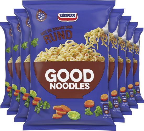 Unox Good Noodles Rund - 11 x 70 g - Voordeelverpakking | bol.com