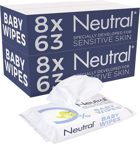 Neutral Baby Billendoekjes Parfumvrij en zonder zeep, voor de gevoelige ...