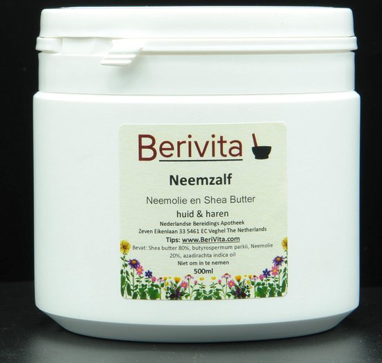 Neemzalf 500ml Pot - Neemolie zalf met Shea Butter - Azadirachta Indica ...