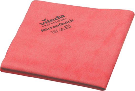 Vileda | MicronQuick | Microvezeldoek | Rood | 5 stuks | bol