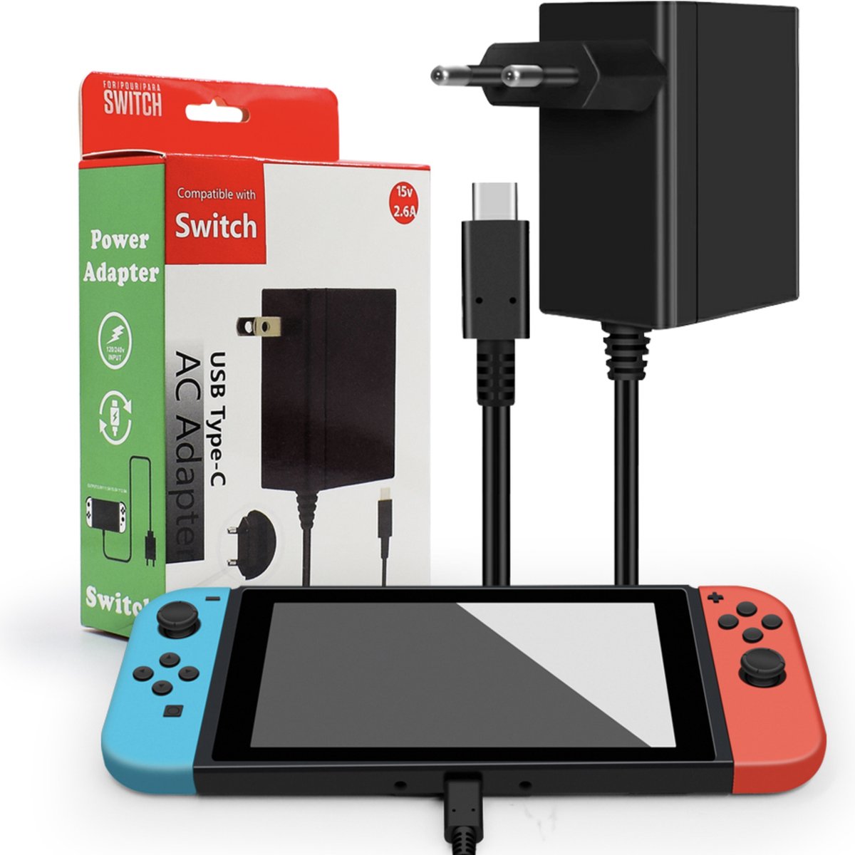 Nintendo Switch Oplader/Nintendo Switch Lite Oplader Console en Dock ...