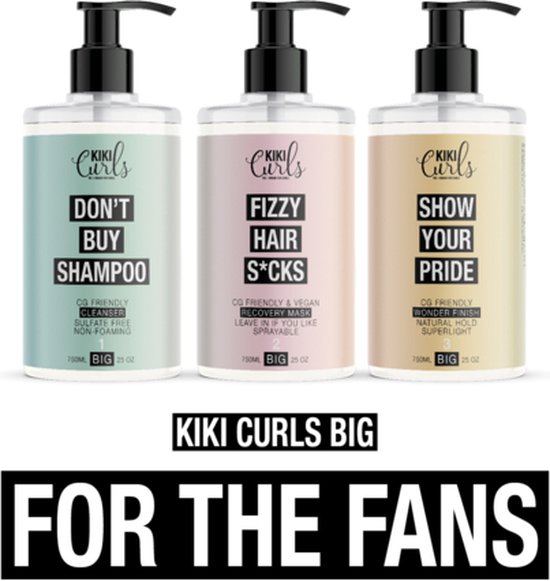 Kiki Curls 3x 750ml combi set | Voor krullen | Extra voordelig | #1 ...