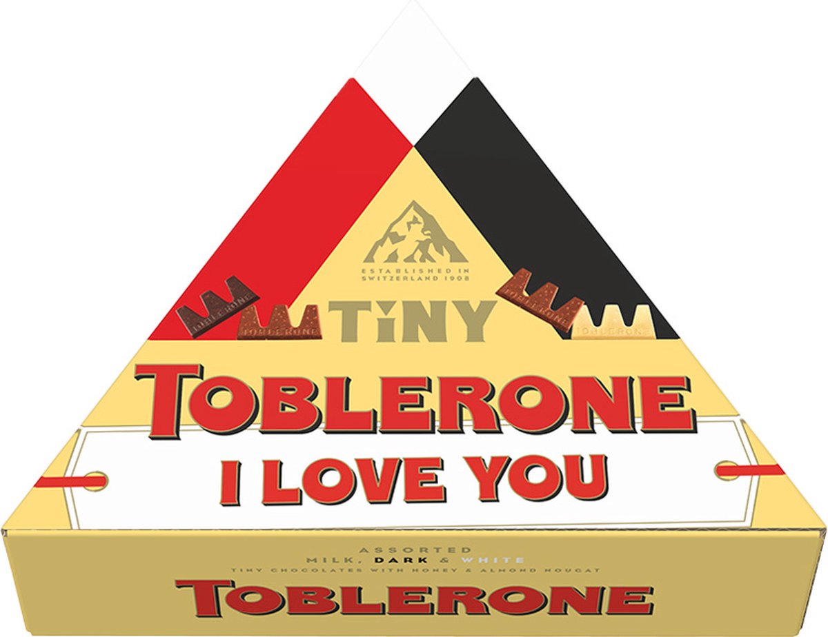 Toblerone chocolade geschenkdoos met opschrift "I Love You" - Toblerone ...