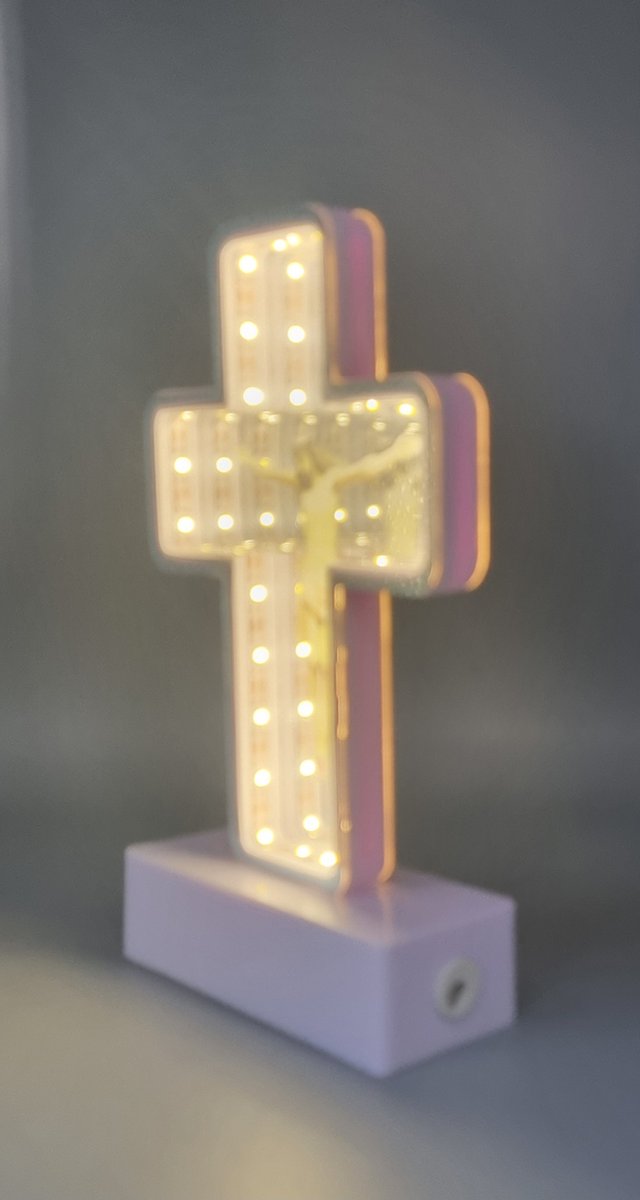 Kruis - 3-D - Verlicht - Jezus - Warm wit - Led - 2/22/ISN | bol