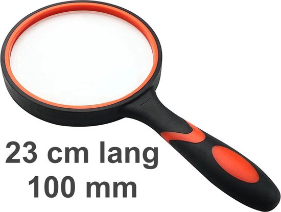 Boxus - Loep - Vergrootglas - 100 mm groot en stevig - 6X vergrotend ...