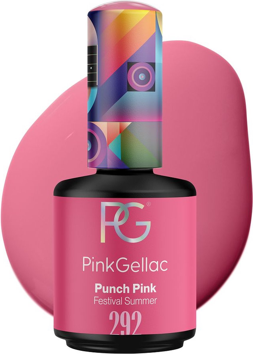 Pink Gellac 292 Punch Pink Gel Lak 15ml - Roze Gellak Nagellak ...