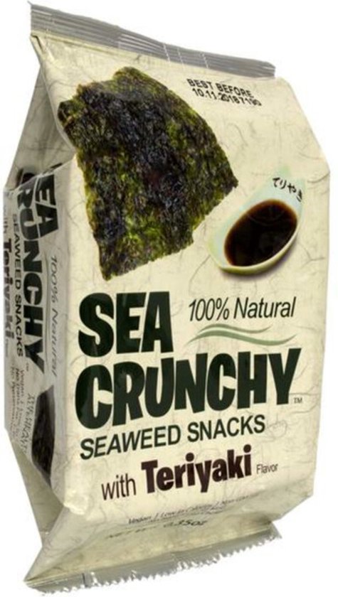 3x Sea Crunchy Snacks Teriyaki 10 gr | bol