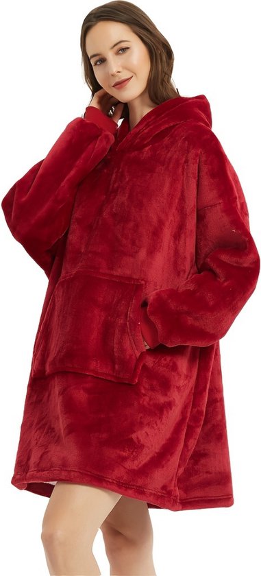 Plaid - Hoodie Deken Met Mouwen - Onesie - Fleece Blanket ...