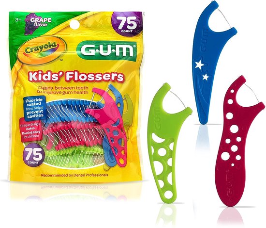 GUM - Crayola - Kids Flossers - Flosdraad - Floss Picks - Kinderen ...