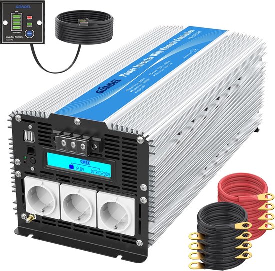 GIANDEL - PowerMax Serie - 5000W Gemodificeerde Golfomvormer - LCD ...