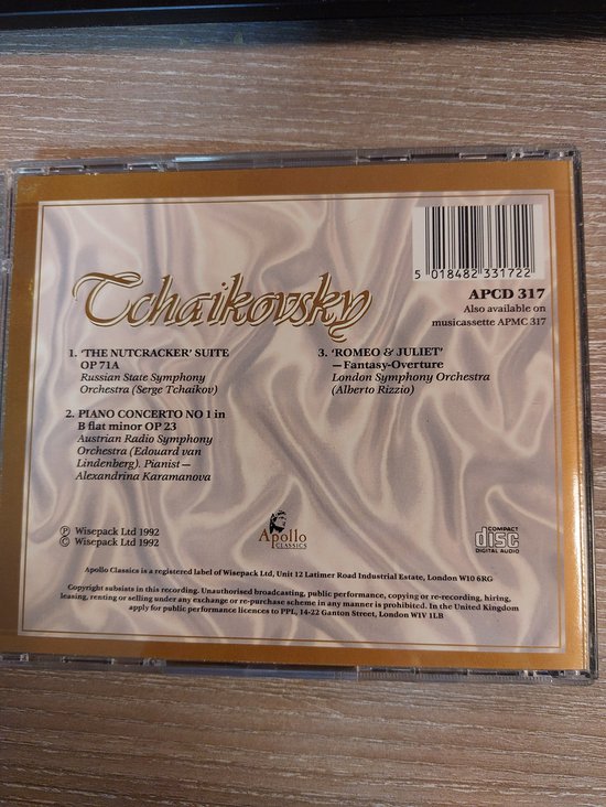 Tschaikovsky - Apollo Classics, Various Artists,, Tchaikovsky | Muziek ...