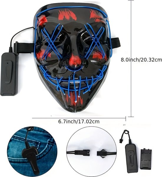 Livano Halloween Masker - Volwassenen - Enge Maskers - Horror Masker ...