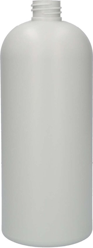 6x Gerecyclede Plastic Fles 1000 ml Dispenserpomp - Basic Round - HDPE ...