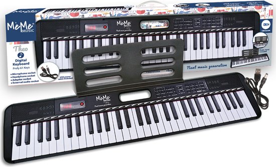 MeMe MeMe Digital Keyboard Profy 61 Keys Theo | bol