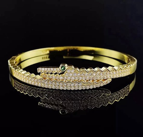 Haymer Sieraden Crocodile Armband Goud HJ2022028KLP | bol