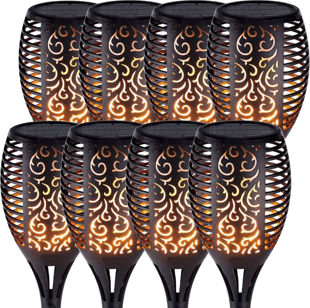 Eurocatch Outdoor Solar Fakkel - Buitenlamp - Tuinverlichting - Solar ...