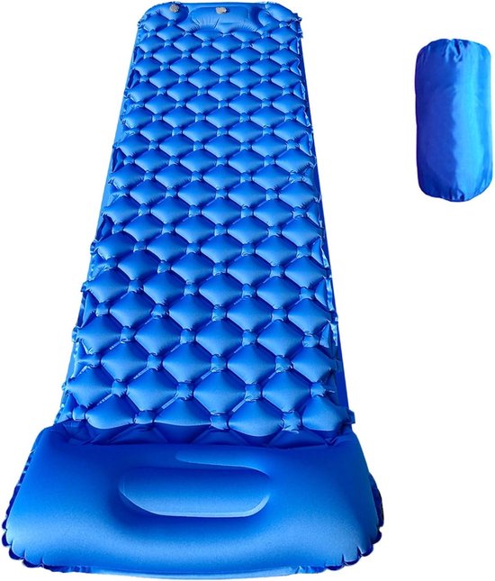 Camping isomat, zelfopblazend, met voetperspomp, ultralicht, outdoor ...