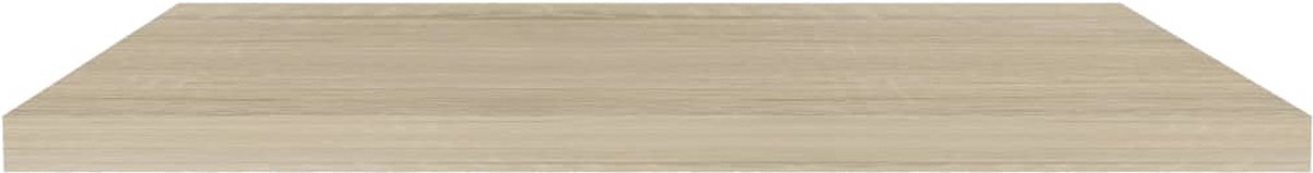 vidaXL Wandplank HMDF/Metaal - 90x23.5x3.8 cm - Eiken - Onzichtbaar ...
