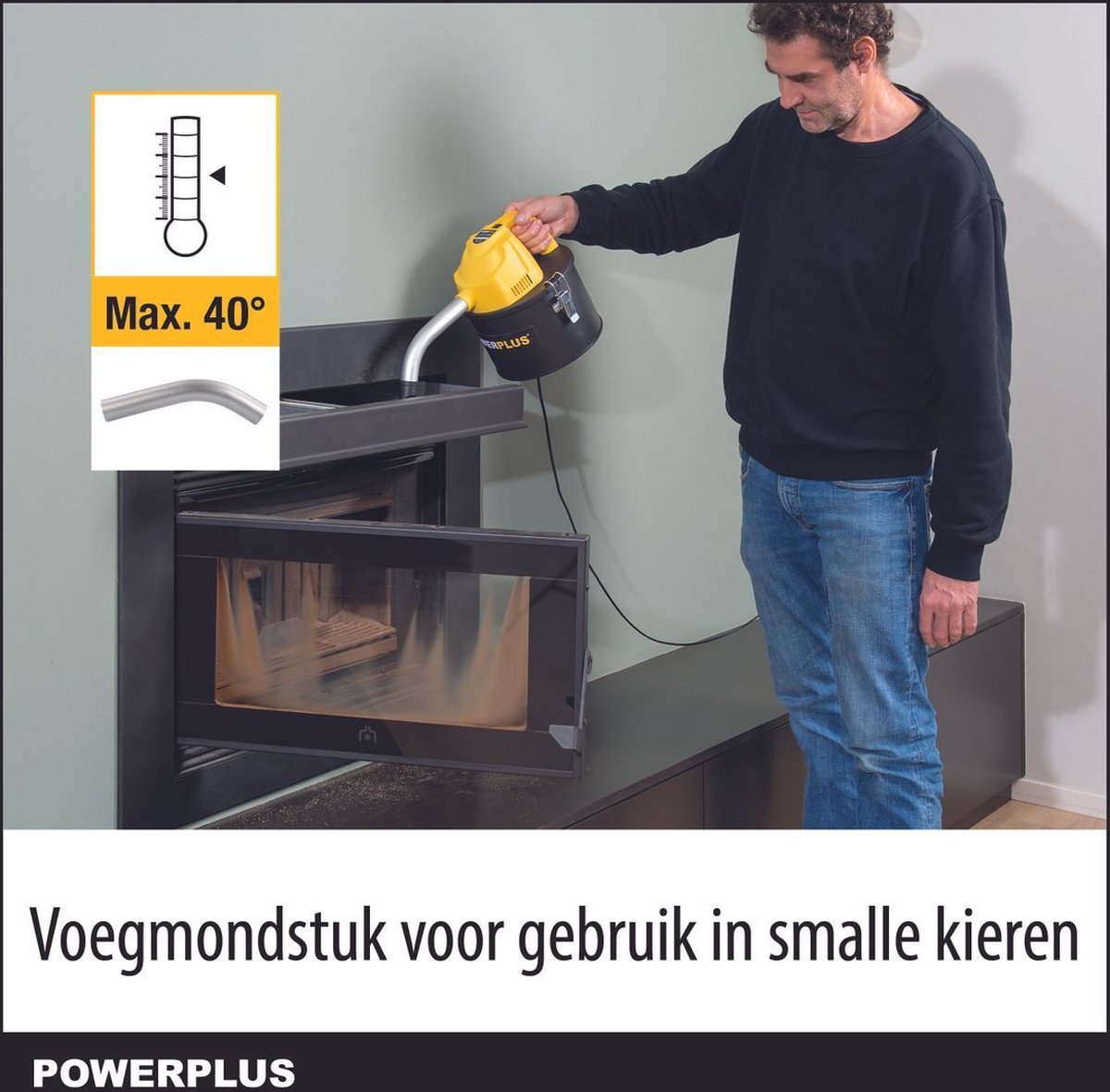 Powerplus elektrische aszuiger POWX3004 - 600W compacte as stofzuiger ...