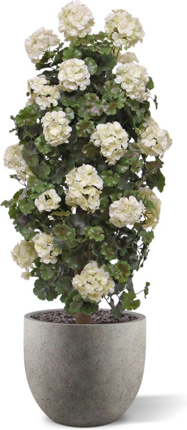 Geranium kolom kunstplant 120cm UV Creme | bol