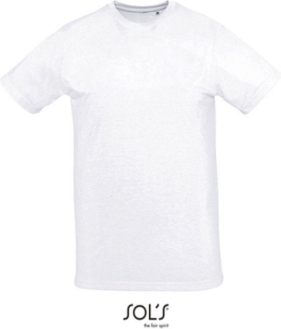5 Pack Sol's Heren 160Gr. Sublimatie T-Shirt (Wit) maat XS | bol